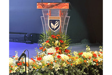 Floral Arrangements for Stage | Stunning Stage Floral Decor – Tabrah ...